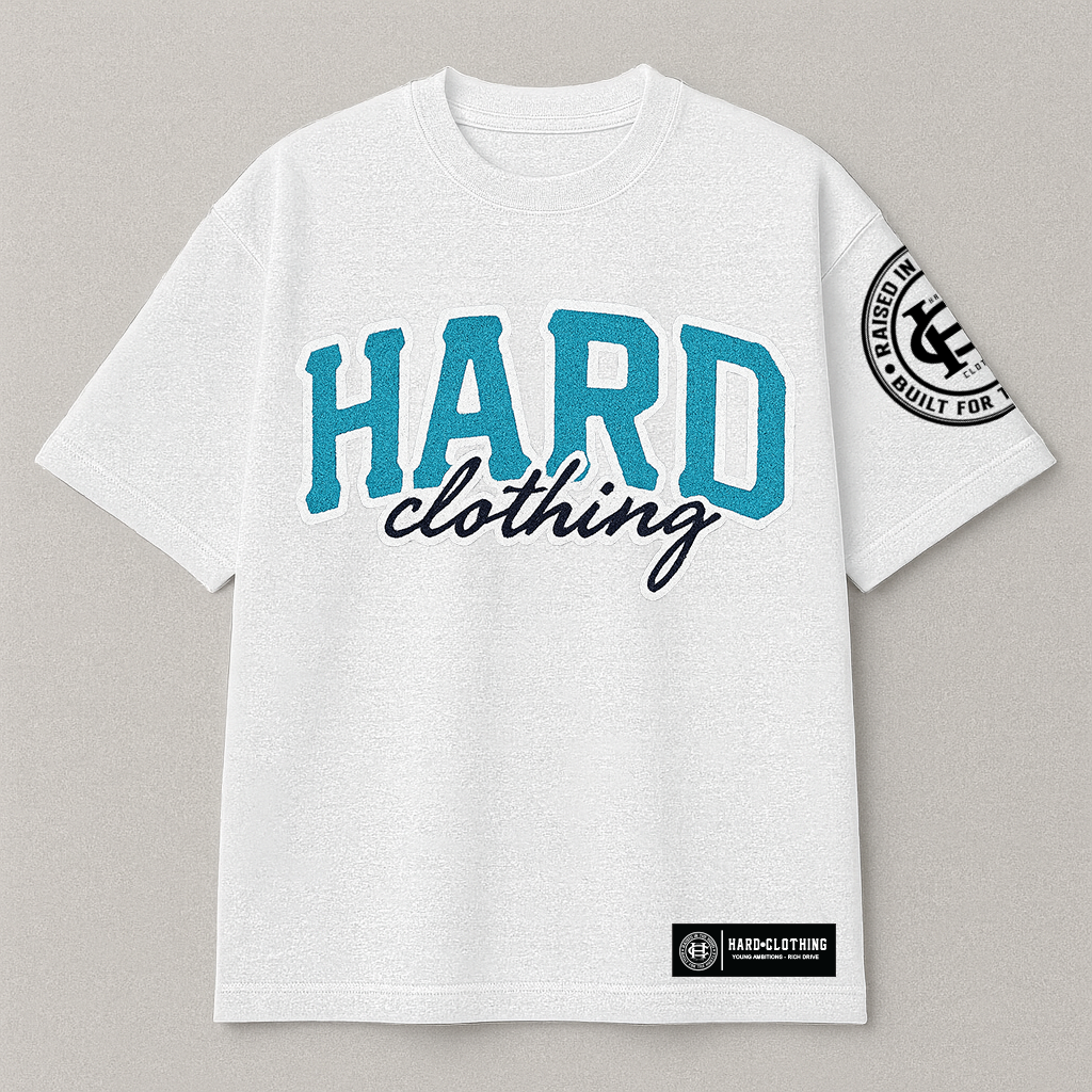 THE FOUNDATION WHT/TURQUOISE – HARD CLOTHING CO.